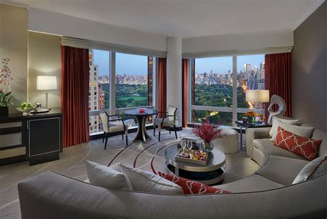 Mandarin Oriental New York Hotel New York Ny Usa Central Park View Suite Living Room Travoh
