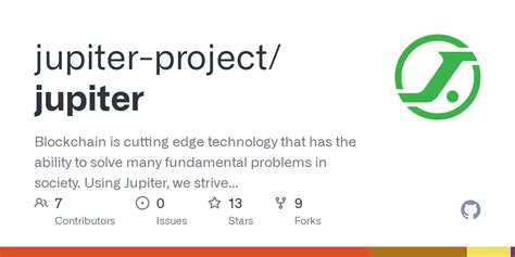 Github Jupiter Project Jupiter Blockchain Is Cutting Edge Technology That Has The Ability To