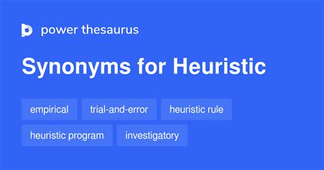 Heuristic Synonyms 164 Similar Words And Phrases
