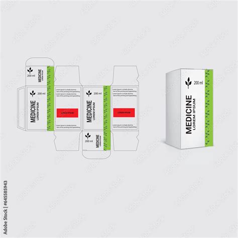 Supplements And Cosmetic Box Design Package Design Template Box