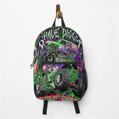 Monster Jam Grave Digger Monster Truck Fans Art T Backpack Sold By