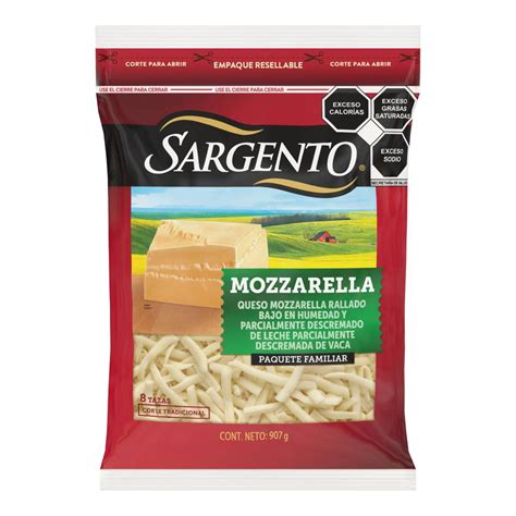 Queso Mozzarella Sargento Rallado 907 G A Precio De Socio Sams Club