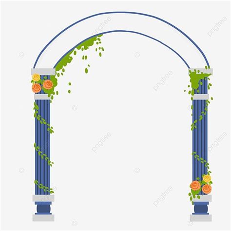 Arch Border Clipart Vector Hand Drawn Creative Arch Border Elements