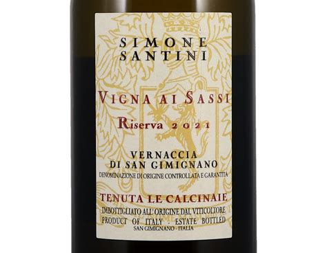 Vernaccia Di San Gimignano Vigna Ai Sassi Riserva Simone Santini 2021