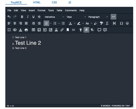 Font Size Are Not Applied To Markers When Font Size Is Changed For List Item Issue