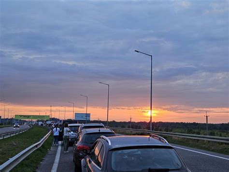 Friday Evening Just Arriving At The Ukrainian Polish Border After A Couple Of Days At Our