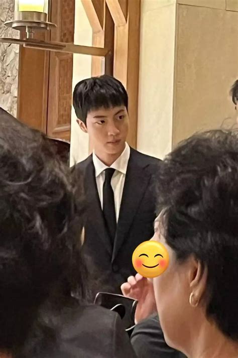 Bts Jin Suits Up For Cousins Wedding Leaves Guests In Awe Of His