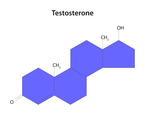 Premium Vector Testosterone Structural Formula