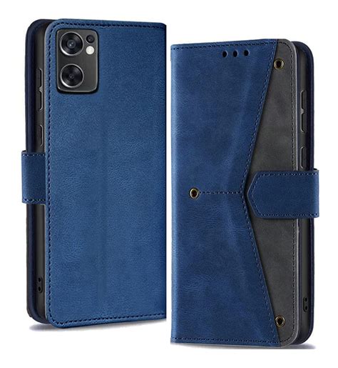 Nkarta Splicing Pu Leather Case For Realme Narzo 50 5gretro Full