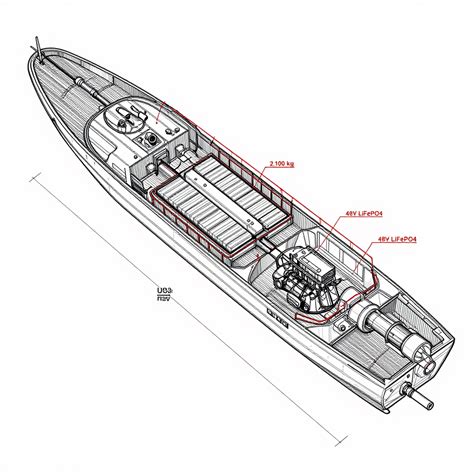 Detailed Longitudinal Cross Section Engineering Drawing Of A 5 2 Meter