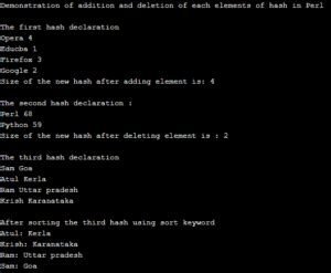 Perl Hash Functions Of Hashes In Perl With Examples