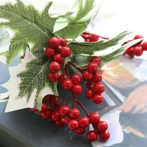 Christmas Tree Artificial Berry Red Fruits Plant B Vicedeal