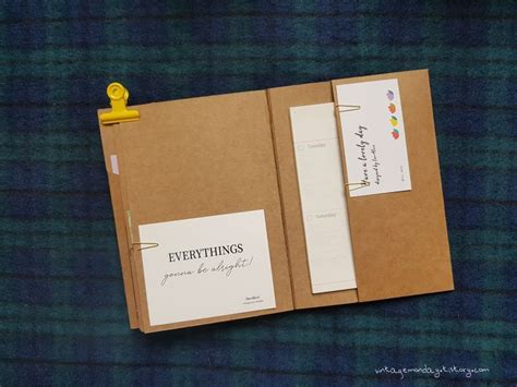 크라프트지로 페이퍼파일 만들기 Feat 럽앨리스 홀드온모먼츠 쓰기 문구 엽서