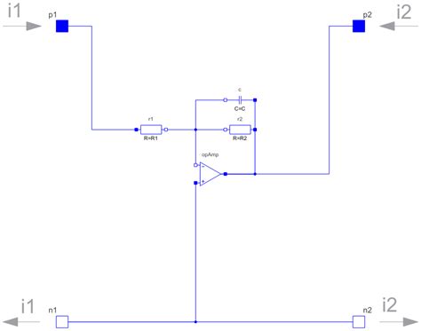 Modelica Electricalanalogexamplesopampsopampcircuitsfirstorder