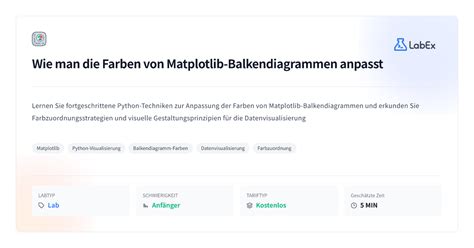Wie Man Die Farben Von Matplotlib Balkendiagrammen Anpasst Labex