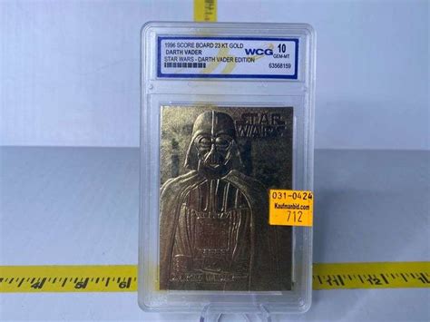 Star Wars 1996 Score Board 23kt Gold Darth Vader Darth Vader Edition