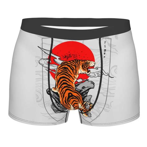 Cool Cute Tiger Boxers Shorts Panties Male Sexy Underpants Stretch Wild
