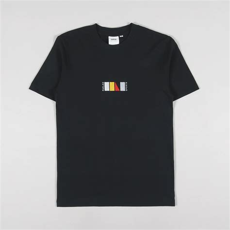 Parlez Mens Short Sleeve Lugger Logo T Shirt Black