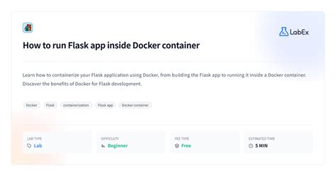 how to run flask app inside docker container labex