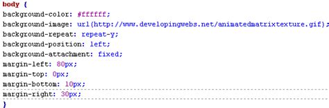 External Cascading Style Sheets Controling Background Styles