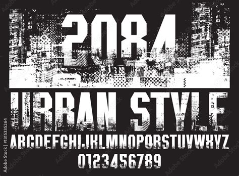 Heavy Chopped Simple Cursive Font On The Theme Of Urbanism Movement