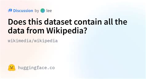 Wikimedia Wikipedia Does This Dataset Contain All The Data From Wikipedia