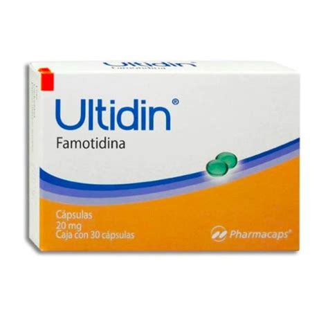 Ultidin Famotidina 20 Mg Caja Con 30 Cápsulas Farmacia Sanorim