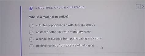 Solved 5 ﻿muljiple Choice Questionswhat Is A Material