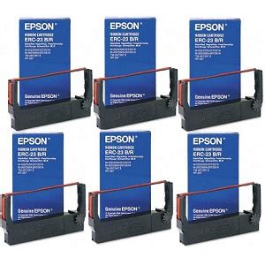 Epson Erc 23 Black Red Ribbon Cartridges