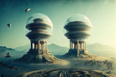 Baoding Hebei China Futuristic Cityscape Generative Ai Stock Illustration Illustration Of