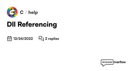 Dll Referencing C