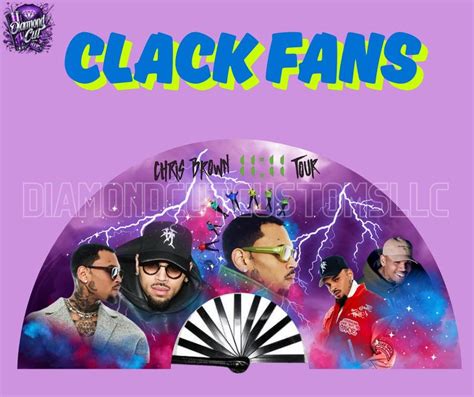 Chris Brown Clack Fan Line Dance Fan Where Them Fans At Etsy