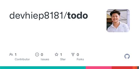 GitHub Devhiep8181 Todo