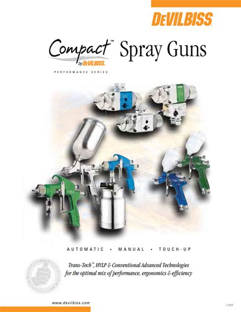 Devilbiss Compact Spray Gun Series Brochure