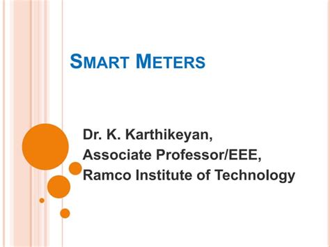 Smart Meters Pptx Telecommunications Industry Industries