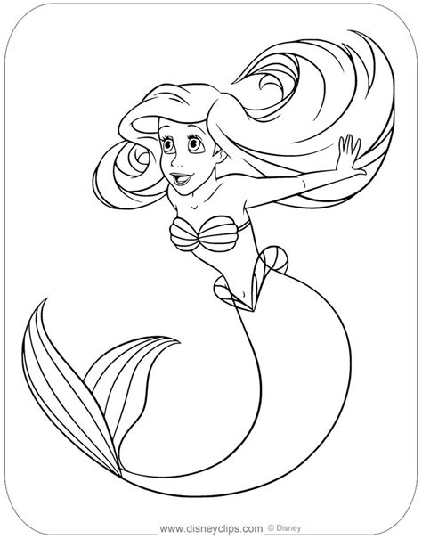 The Little Mermaid Coloring Pages Ariel Coloring Pages Mermaid