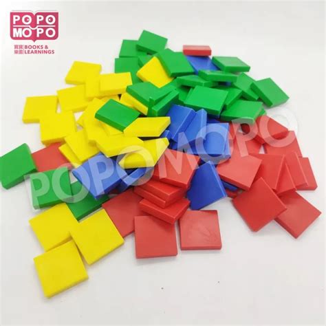 Usl Thick Square Colored Tile Counters 100pcs Lazada Ph