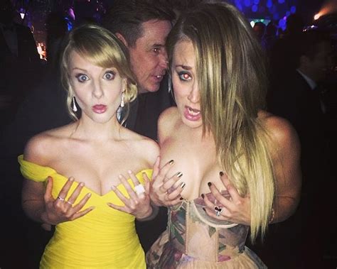 Kaley Cuoco In And Out Of Her Bra