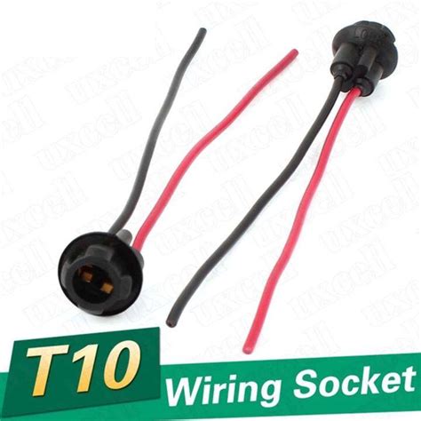 Pengq Car Bike Rubber Round Socket Lamp Connector 168 194 Wedge Light