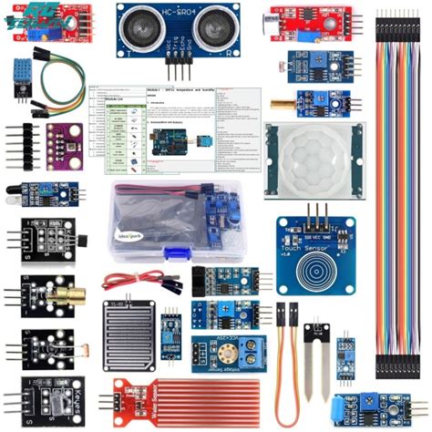 Rctown ชุดโมดูลเซนเซอร์ 22 In 1 สําหรับ Arduino Sensor Raspberry R3 Set
