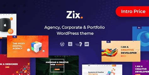 Zix V112 数字代理和多用途 Wordpress 主题下载芒果运营