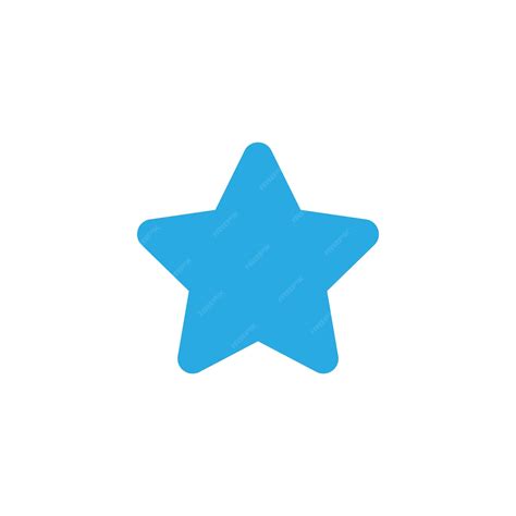 Premium Vector Blue Star Icon Vector Template Isolated On A White