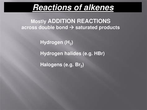 Alkanes, Alkenes and Halogenoalkanes - ppt download