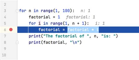 Examine Suspended Program PyCharm Documentation