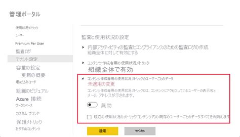 ワークスペースで使用状況メトリックを監視する プレビュー Power Bi Microsoft Learn
