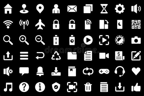 basic user interface icon set universal and common website user