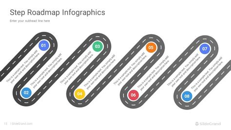 Step Roadmap Infographics PowerPoint Template Designs SlideGrand