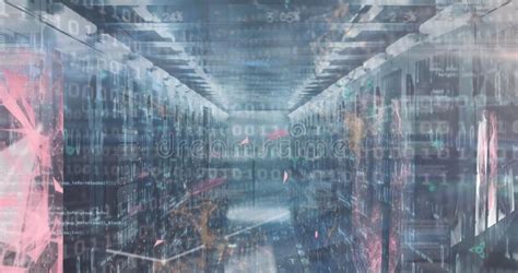 Image Of Digital Icons Data Processing And Binary Coding Over Empty