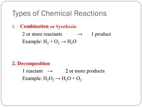 Reactant And Product Examples