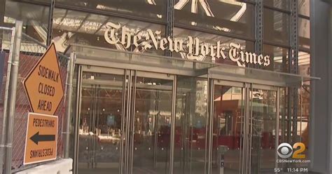 New York Times Employees To Strike Over Contract Negotiations Cbs New